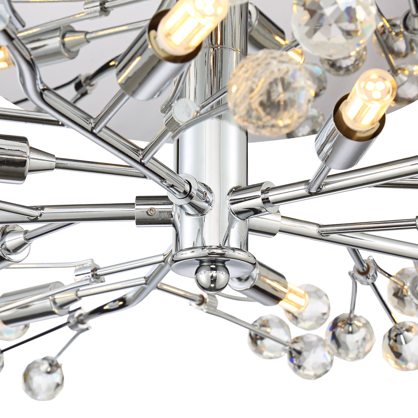 Possini Euro Crystal Berry Chrome 10-Light LED Ceiling Light - #70X94 ...