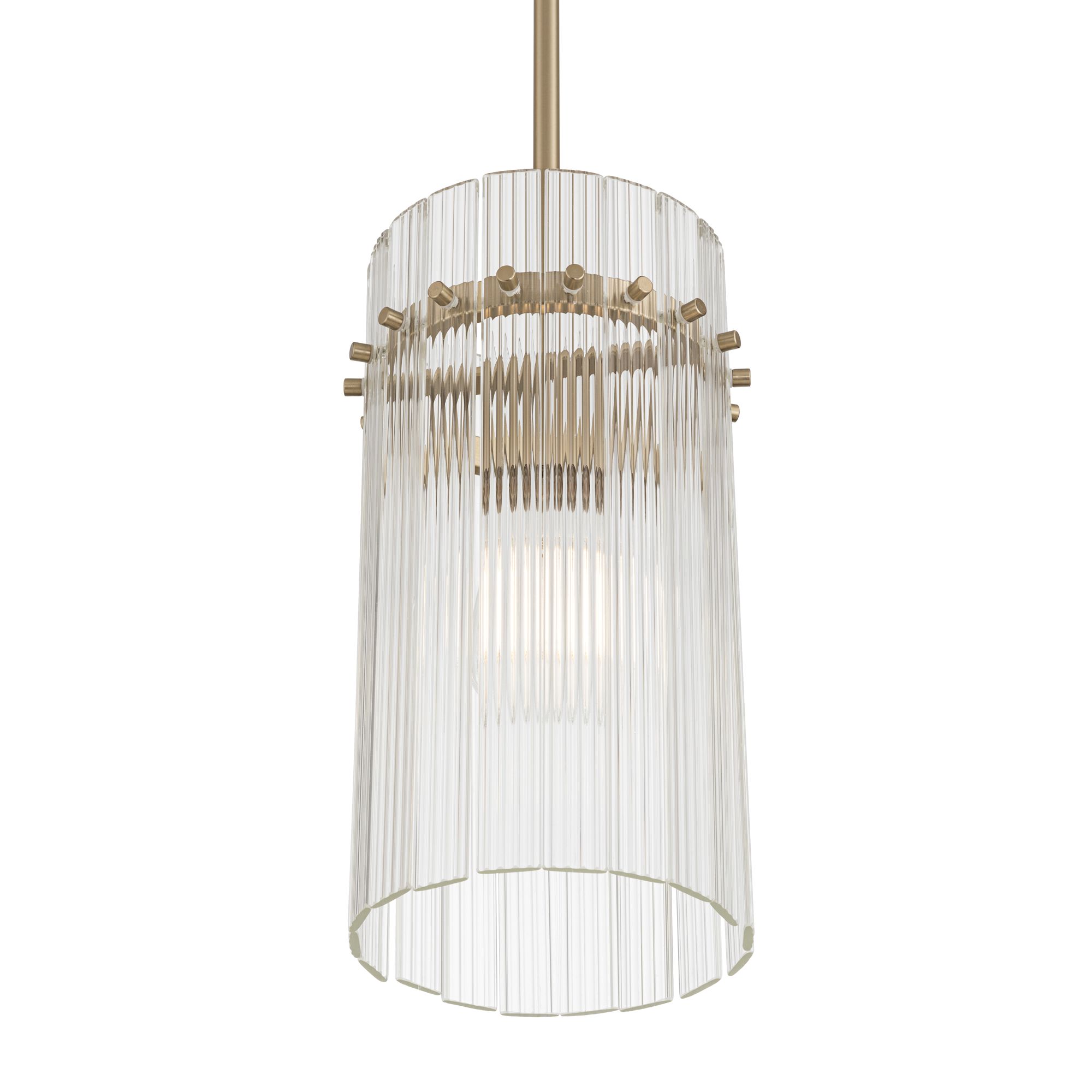 Possini Euro Emmerson 7" Wide Matte Brass and Glass Mini Pendant Light ...