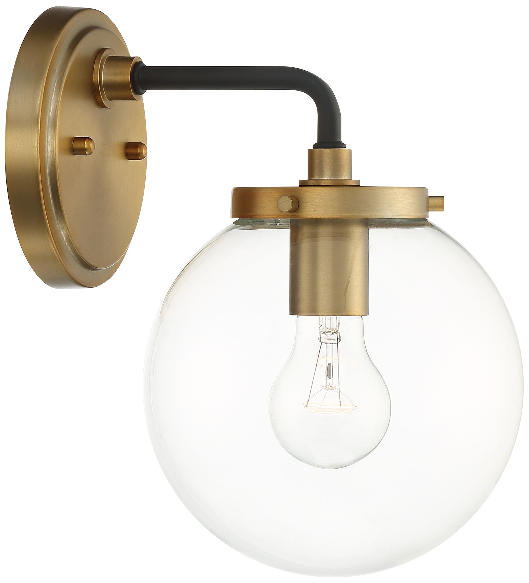 Possini Euro Fairling 10 1/2" High Gold Globe Wall Sconce Set of 2 ...