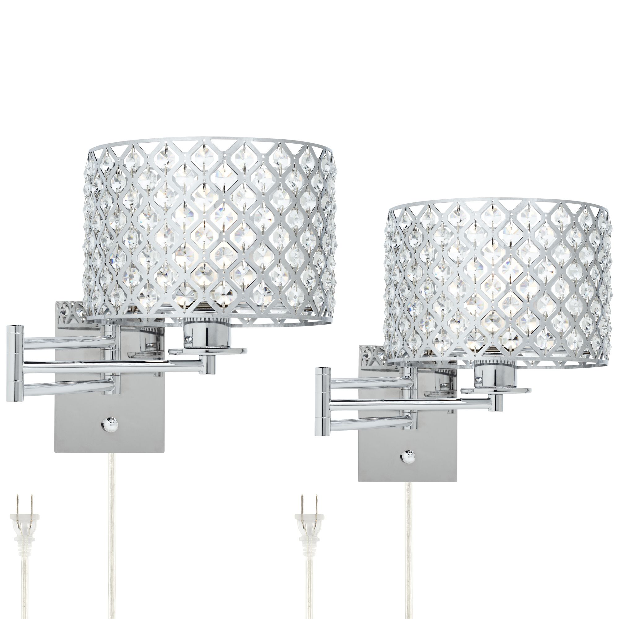 Chrome, Plug-In Wall Lamps | Lamps Plus