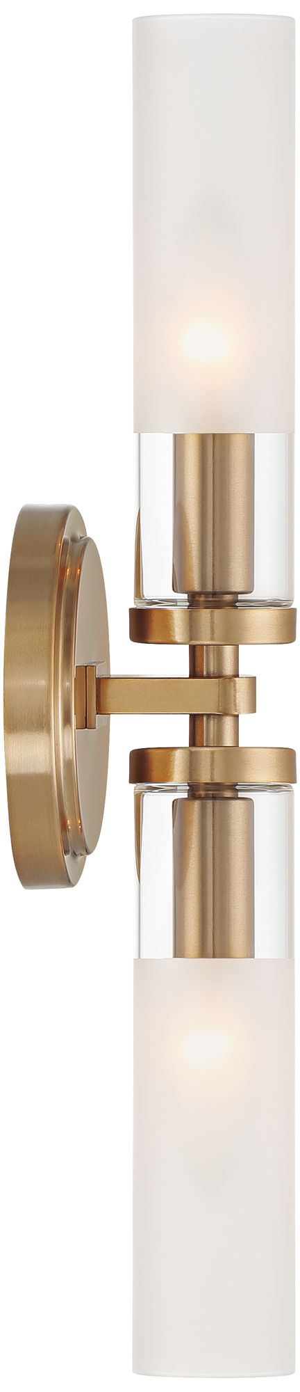 Possini Euro Ingrid 16 1/4" Wide Warm Brass 2-Light Bath Light - #8031F ...