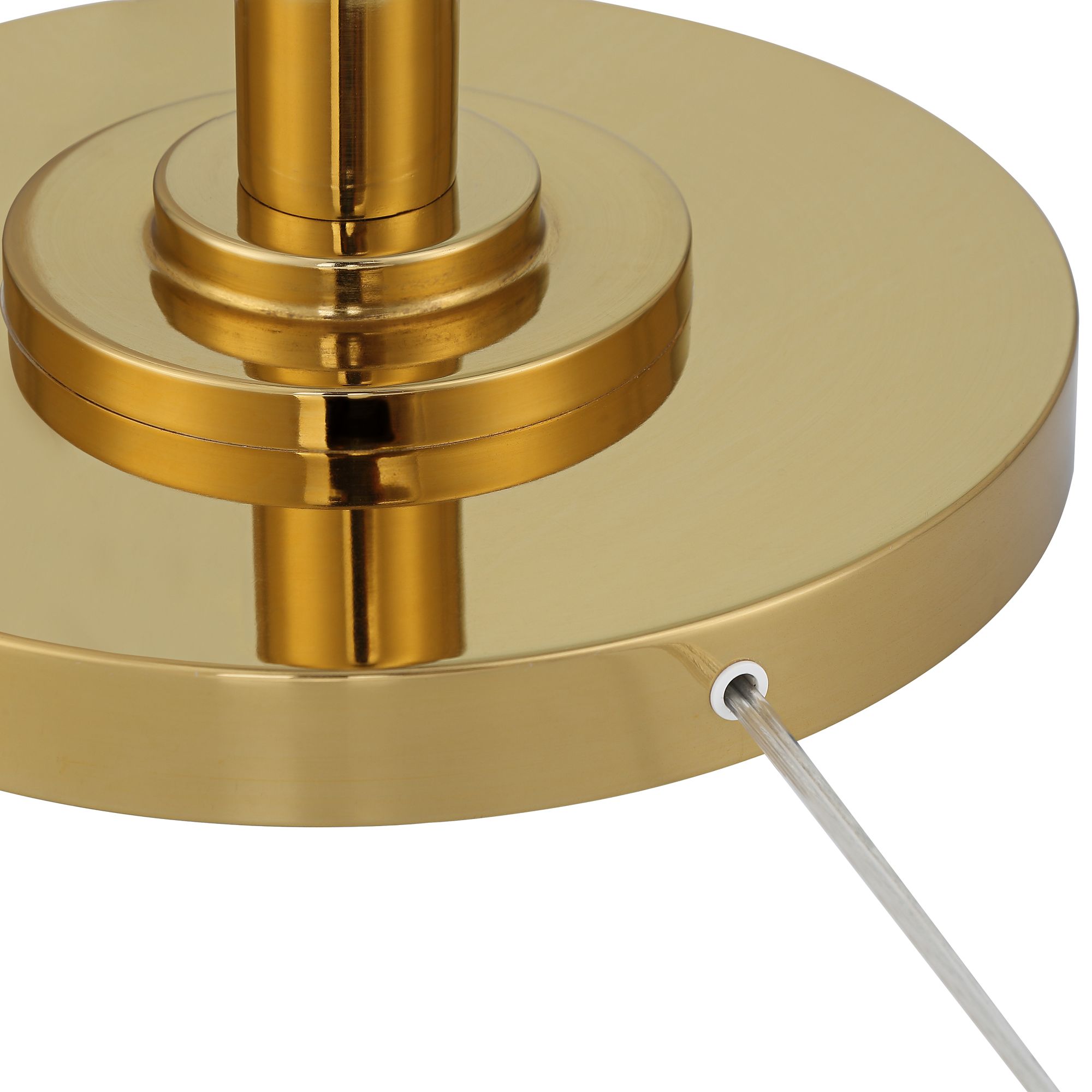 Possini Euro Kinsey 67" Crystal Glass and Brass Downbridge Floor Lamp ...