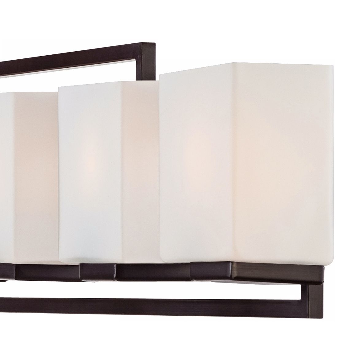 Possini Euro Lighting on the Square 45" Wide Bronze Bath Vanity Light ...