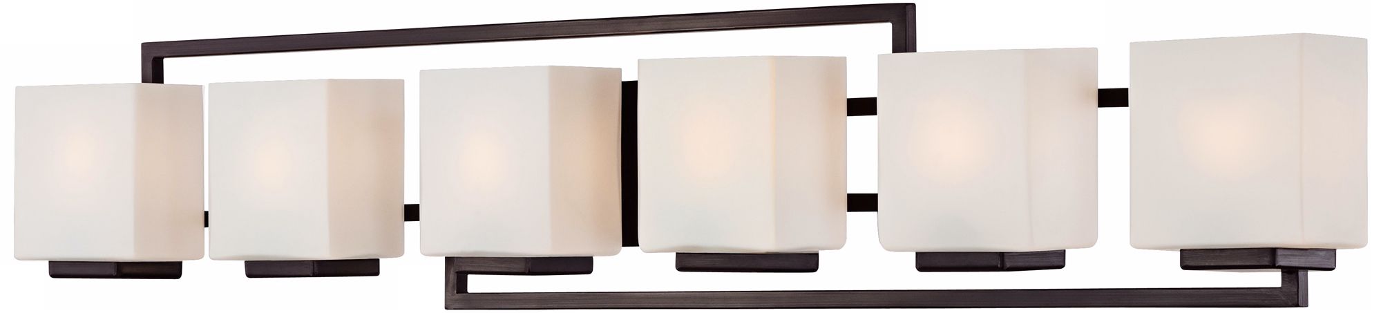 Possini Euro Lighting on the Square 45" Wide Bronze Bath Vanity Light ...