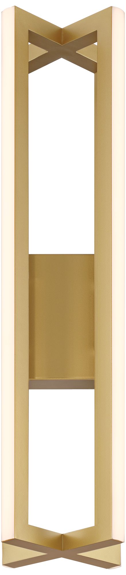 Possini Euro Monier 23 1/2" High Sanded Gold LED Wall Sconce - #1255H ...