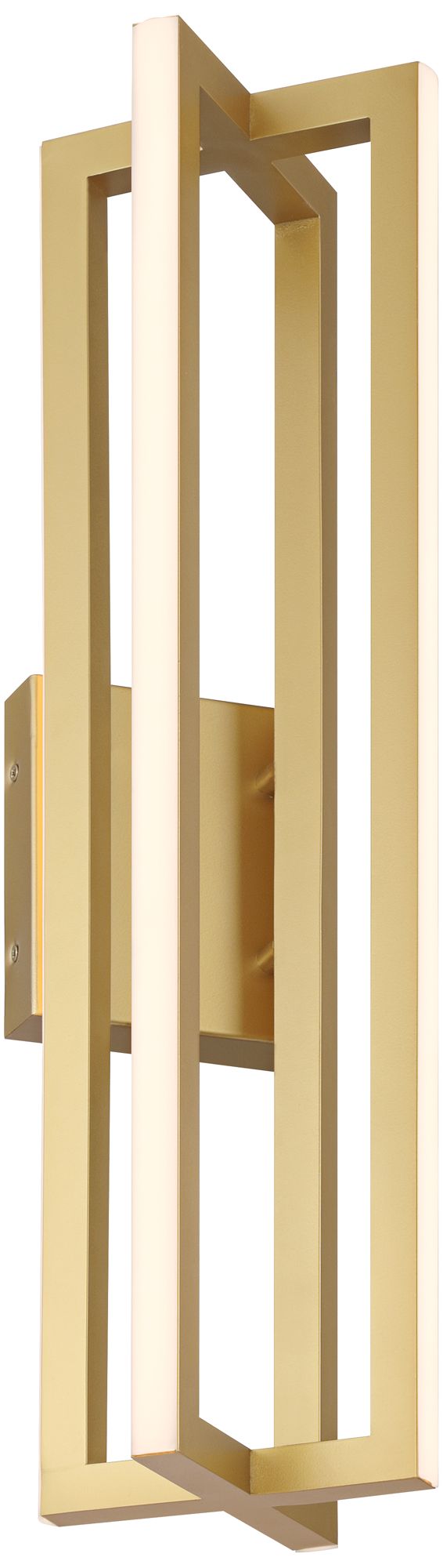 Possini Euro Monier 23 1/2" High Sanded Gold LED Wall Sconce - #1255H ...
