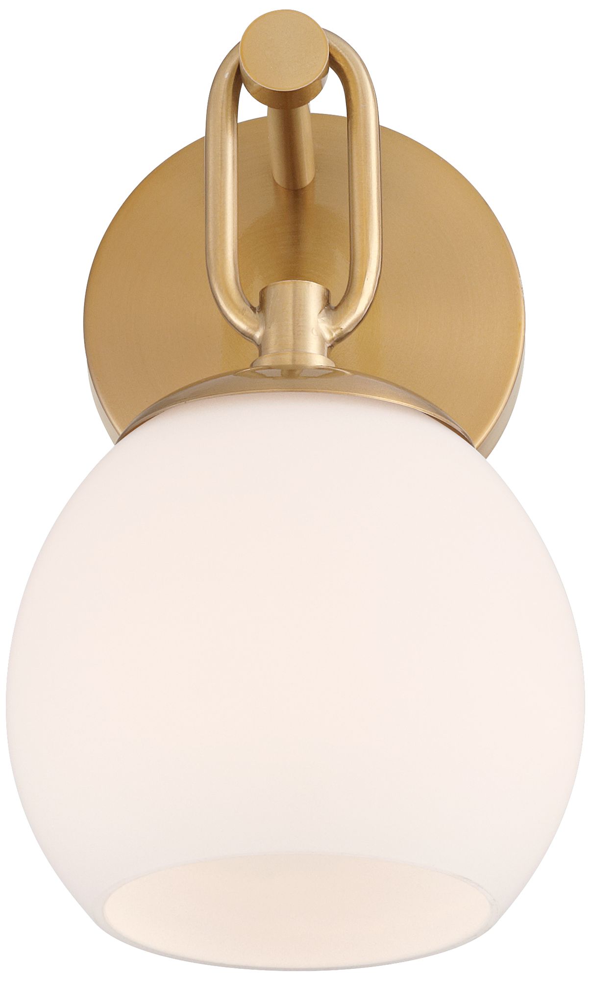 Possini Euro Opal 10 1/2" High Warm Brass Wall Sconce - #7172G | Lamps Plus