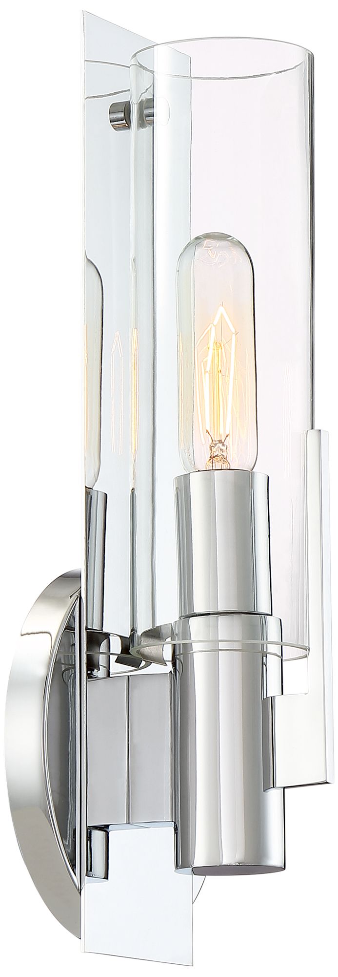 Possini Euro Pax 15" High Chrome Wall Sconce Set of 2 - #567P3 | Lamps Plus