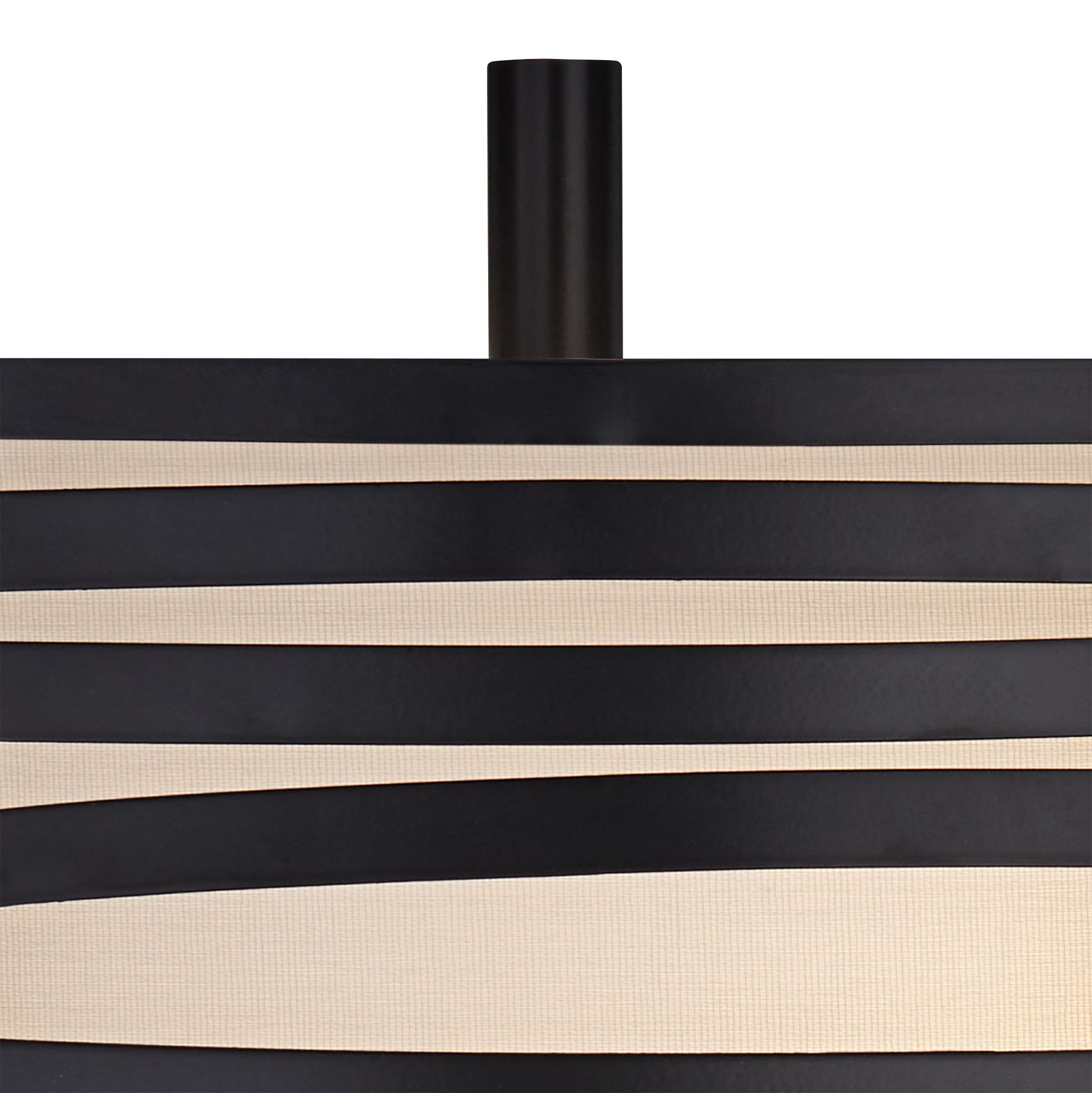 Possini Euro Polano Metal Ribbon Outlet and Dual USB Table Lamp ...