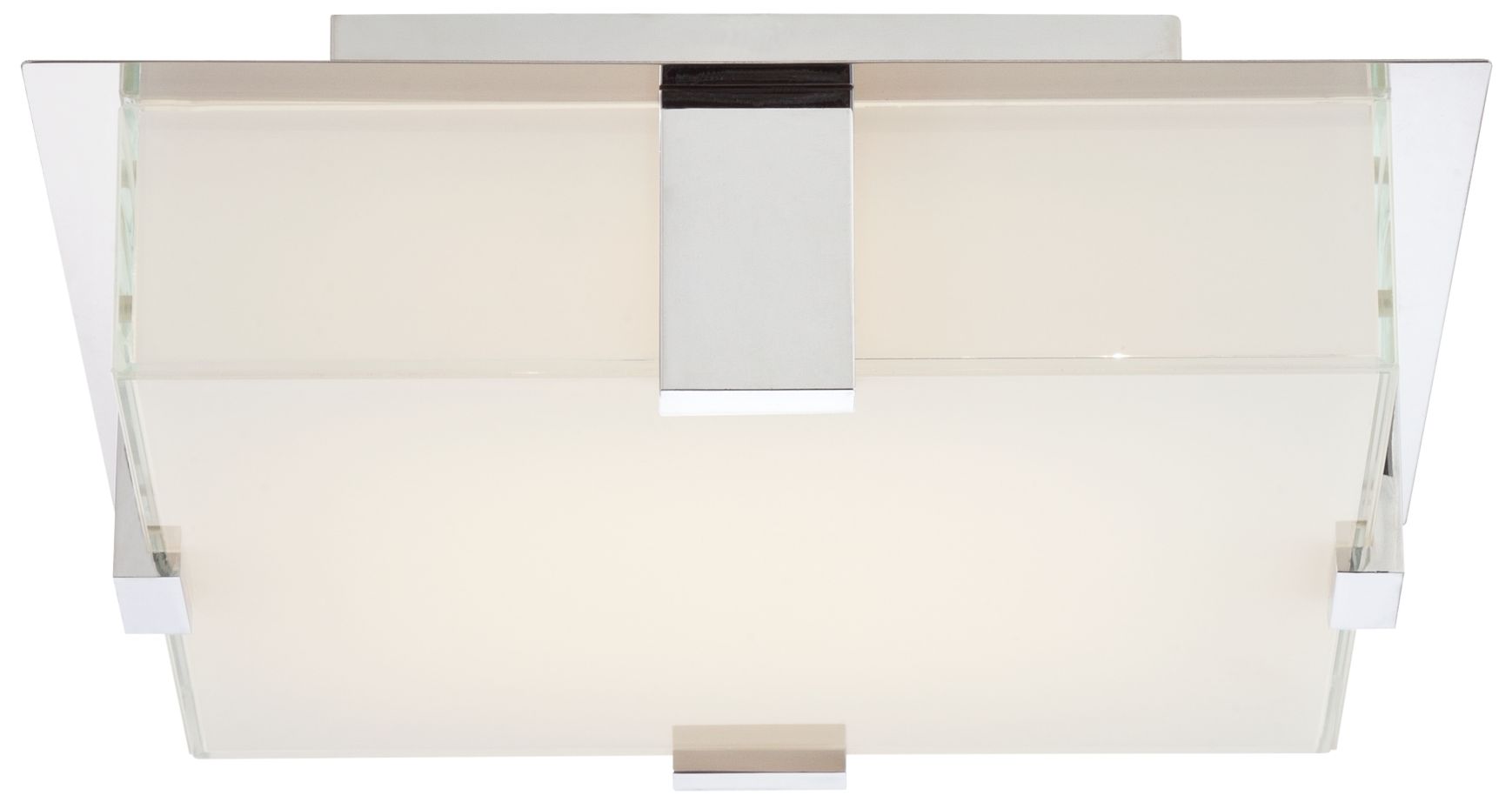 Possini Euro Reda 12" Square Chrome LED Ceiling Light - #8N385 | Lamps Plus