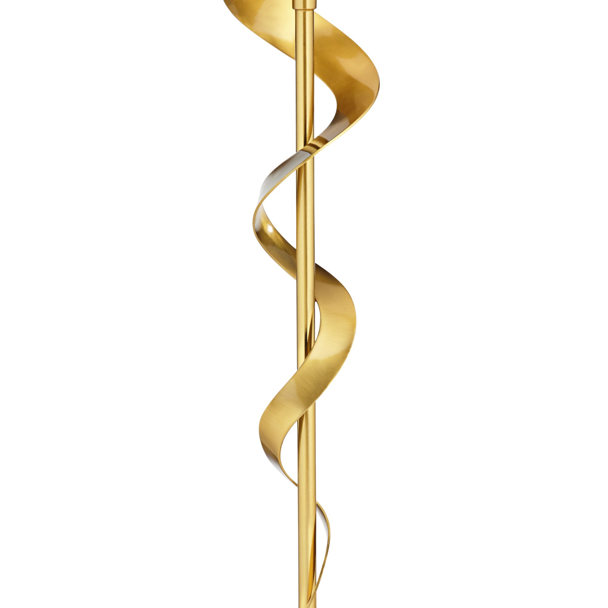 Possini Euro Ribbon Marble and Gold Modern Table Lamp - #882W1 | Lamps Plus