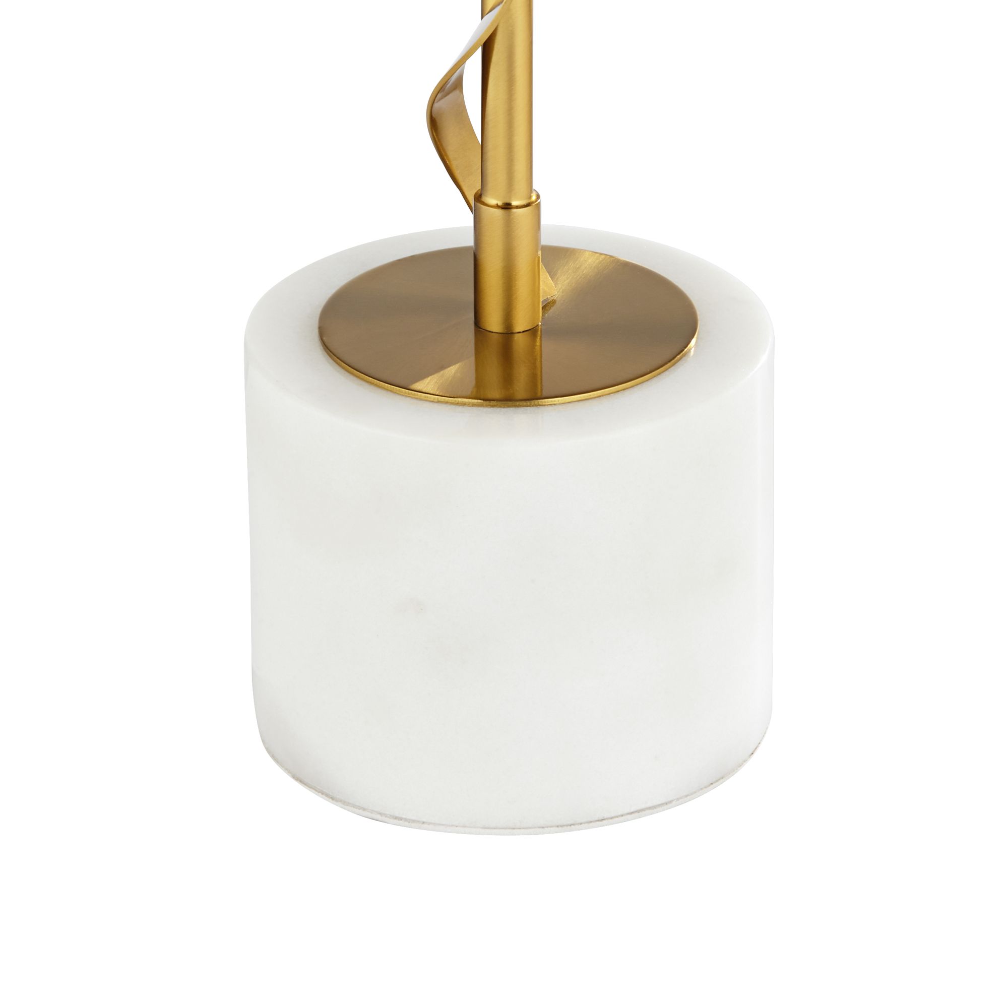Possini Euro Ribbon Marble and Gold Modern Table Lamp - #882W1 | Lamps Plus