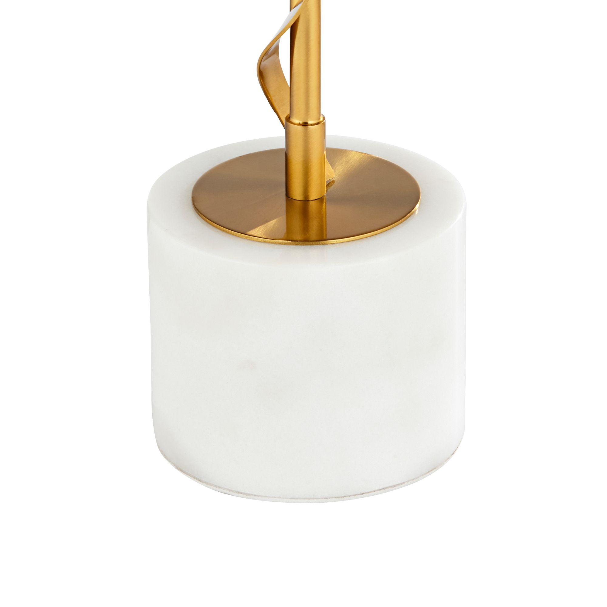 Possini Euro Ribbon 34 1/2" Marble and Gold Buffet Lamps Set of 2 ...