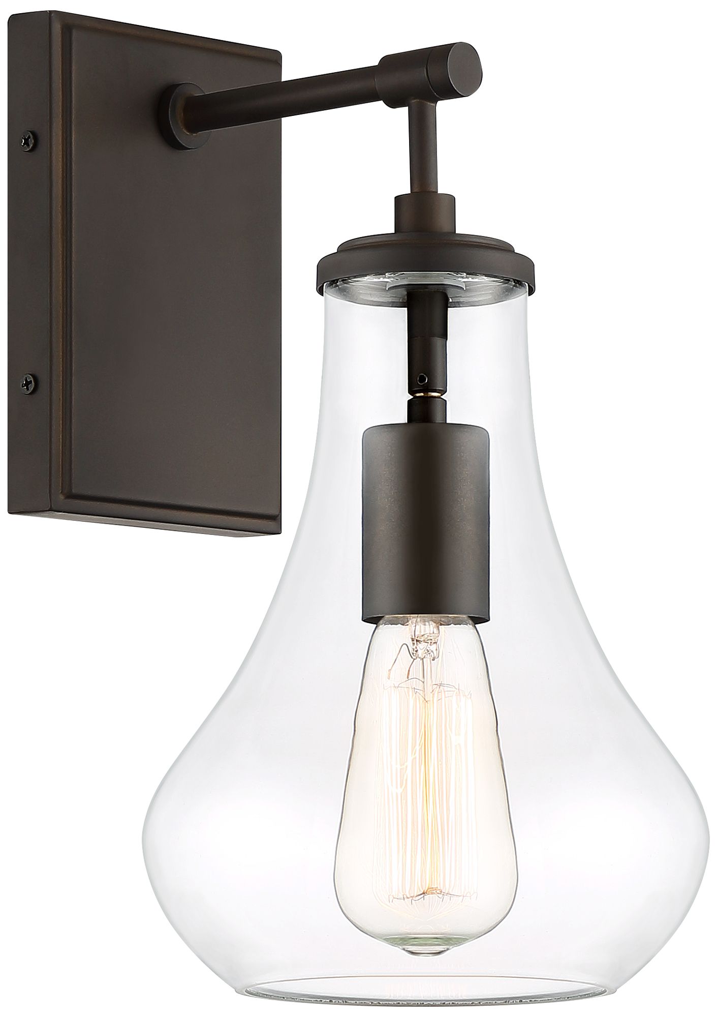 Possini Euro Roselle 12 3/4" High Plated Bronze Wall Sconce Set of 2 ...