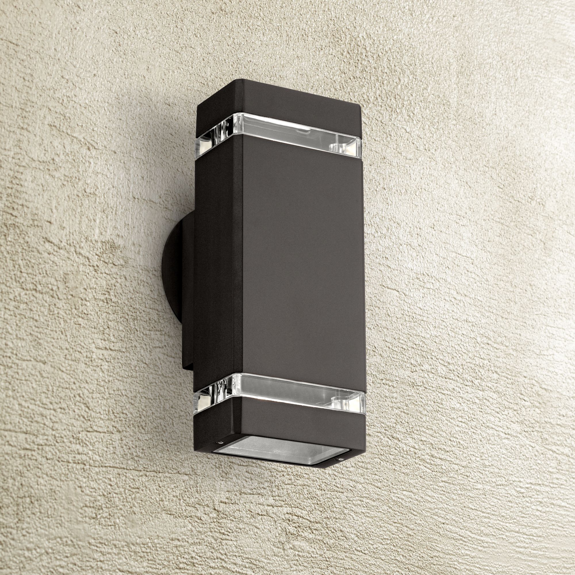 Possini Euro Skyridge 10 1/2"H Bronze Up-Down Outdoor Light Set of 2 ...