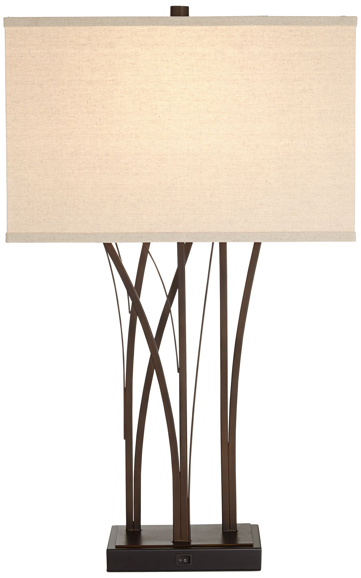 Possini Euro Verity 29" Bronze Reed Dual USB Table Lamp - #365Y9 ...