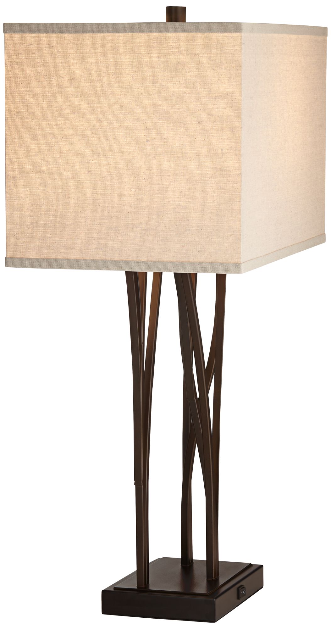 Possini Euro Verity 29" Bronze Reed Dual USB Table Lamp - #365Y9 ...