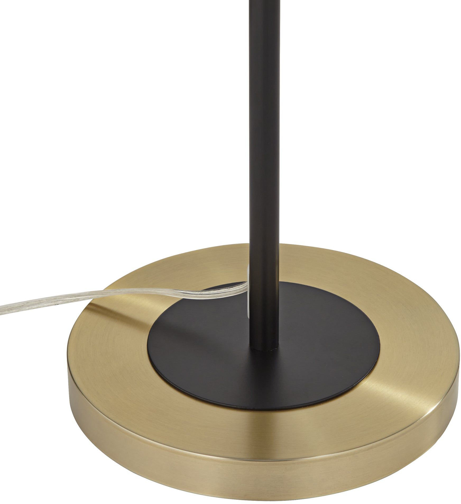 Possini Euro Zella 56 1/2" Black Brass Offset Arm Floor Lamp - #121R8 ...