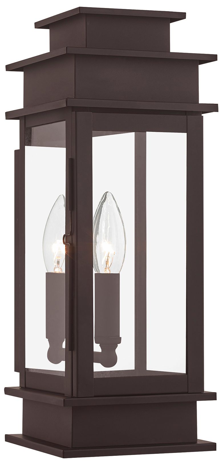 Princeton 14" High Vintage Pewter Outdoor Wall Light - #42K65 | Lamps Plus