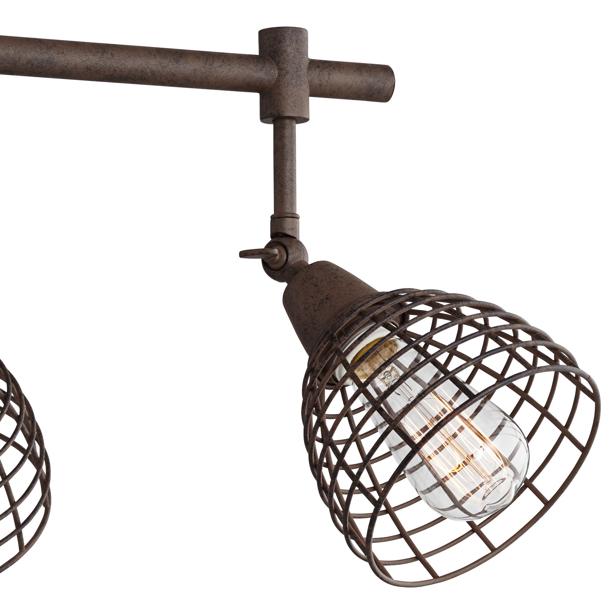 Pro Track 30"W Metal Grid Bronze 4-Light Track Fixture - #1G485 | Lamps ...