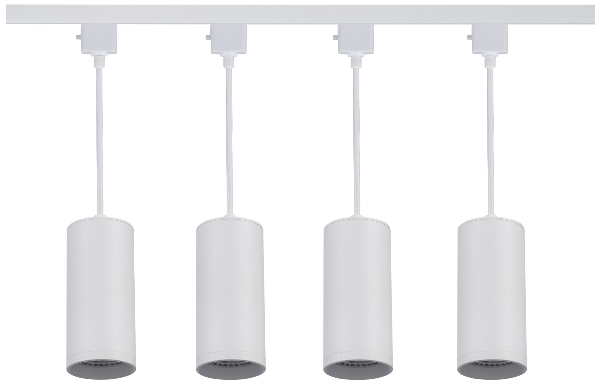 Pro Track 4-Light Polished Nickel Pendent 8.5W LED Light kit - #516J0 ...