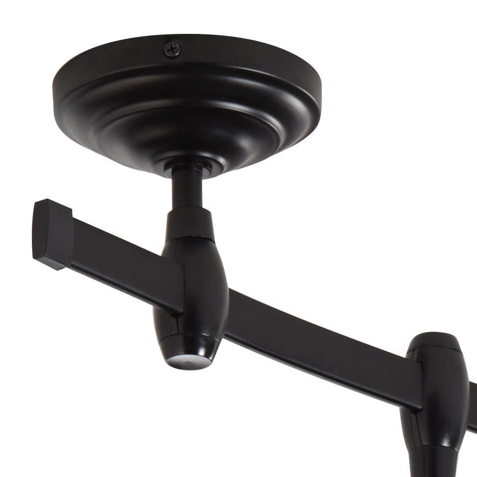 Pro Track Ali 108" Wide 6-Light Black LED Monorail Track Light - #3650C ...