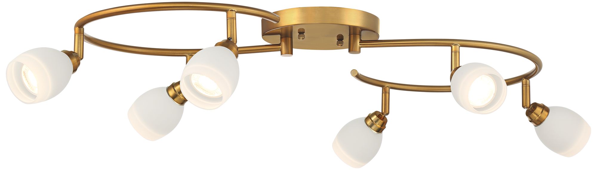 Pro Track Ascend 6-Light Gold S-Wave LED Track Fixture - #291V1 | Lamps ...