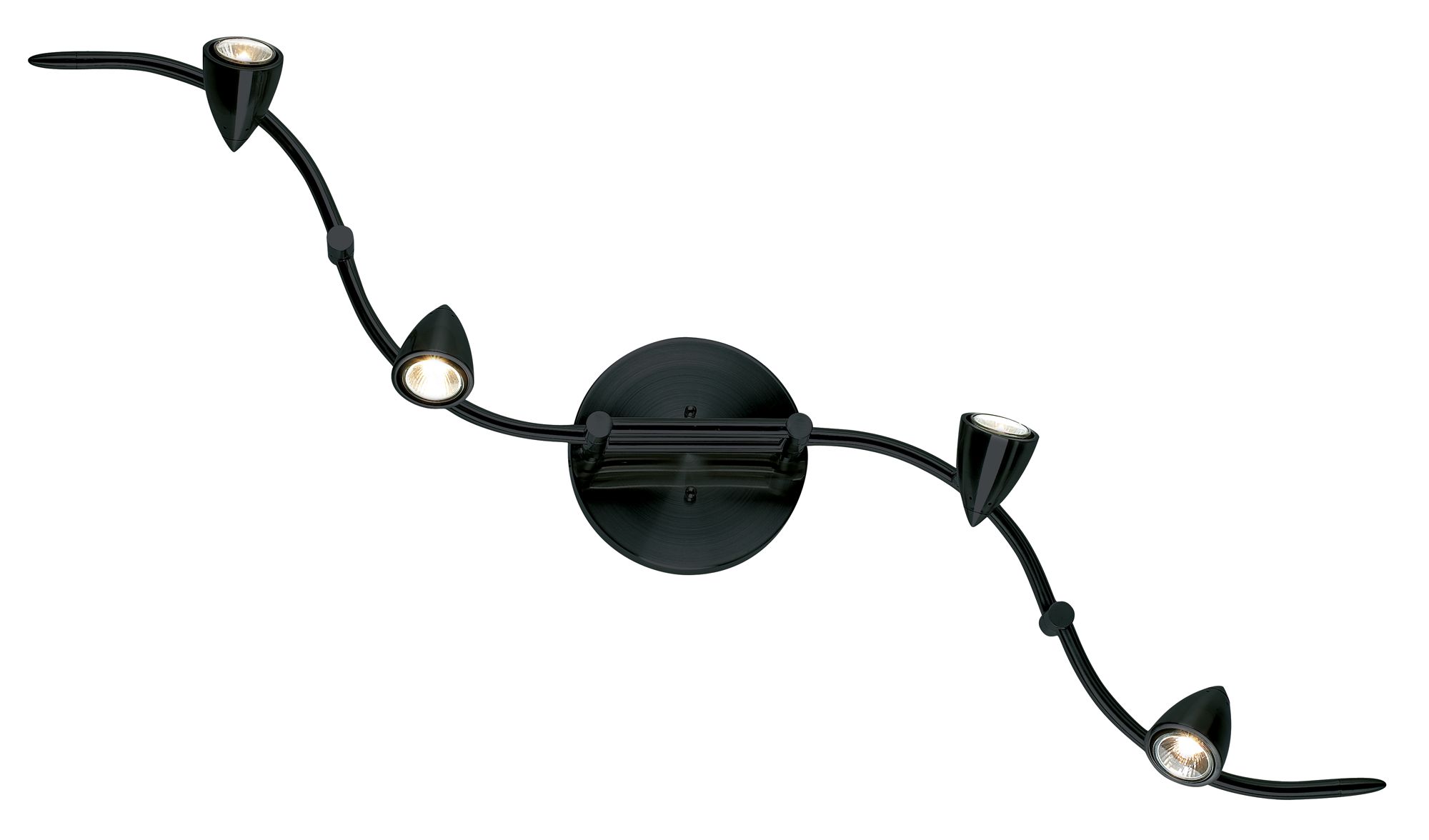 Pro Track Axel 4-Light Black Swing Arm LED Track Light Kit - #785J0 ...