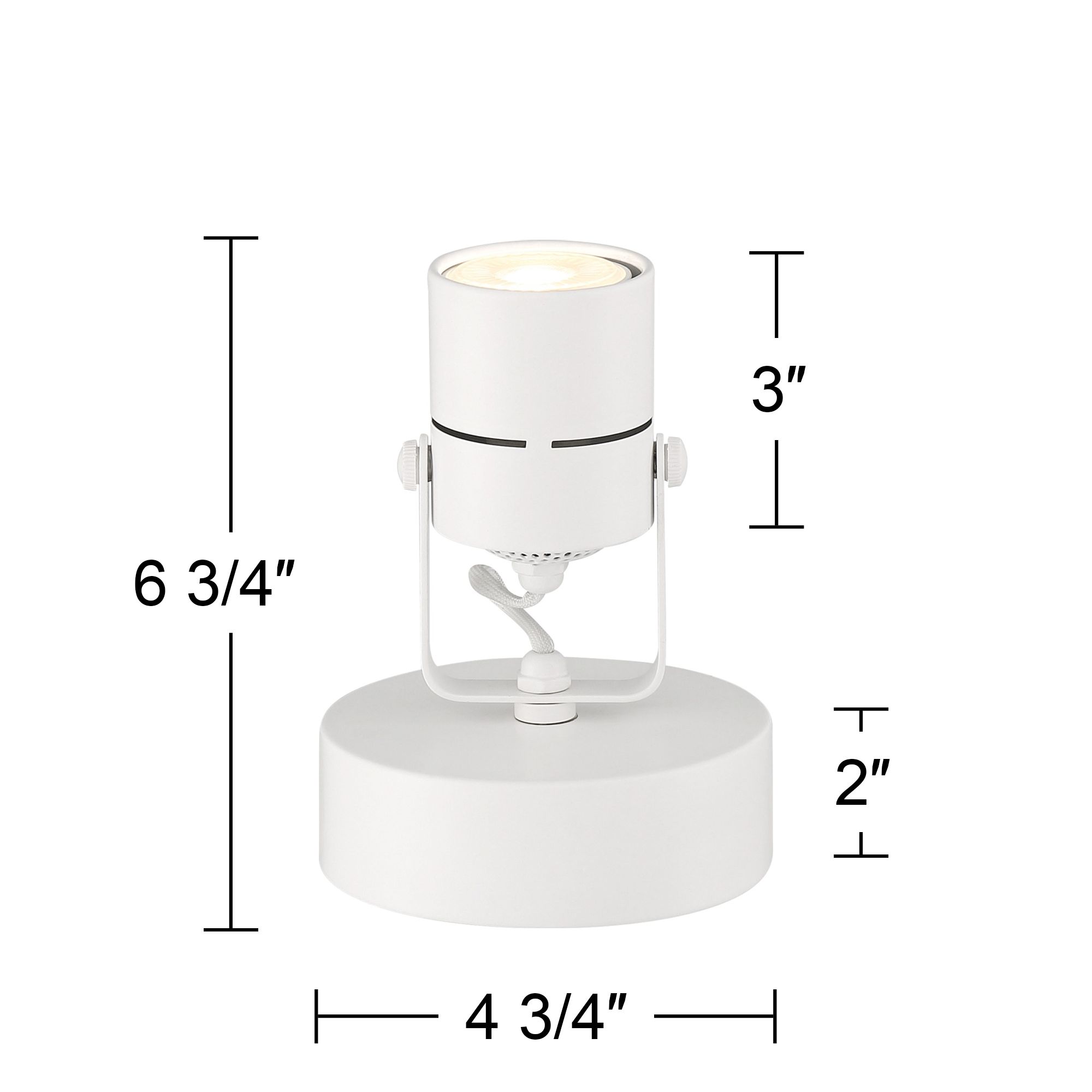 Pro Track Dekker White LED Mini Accent Uplight - #313N2 | Lamps Plus