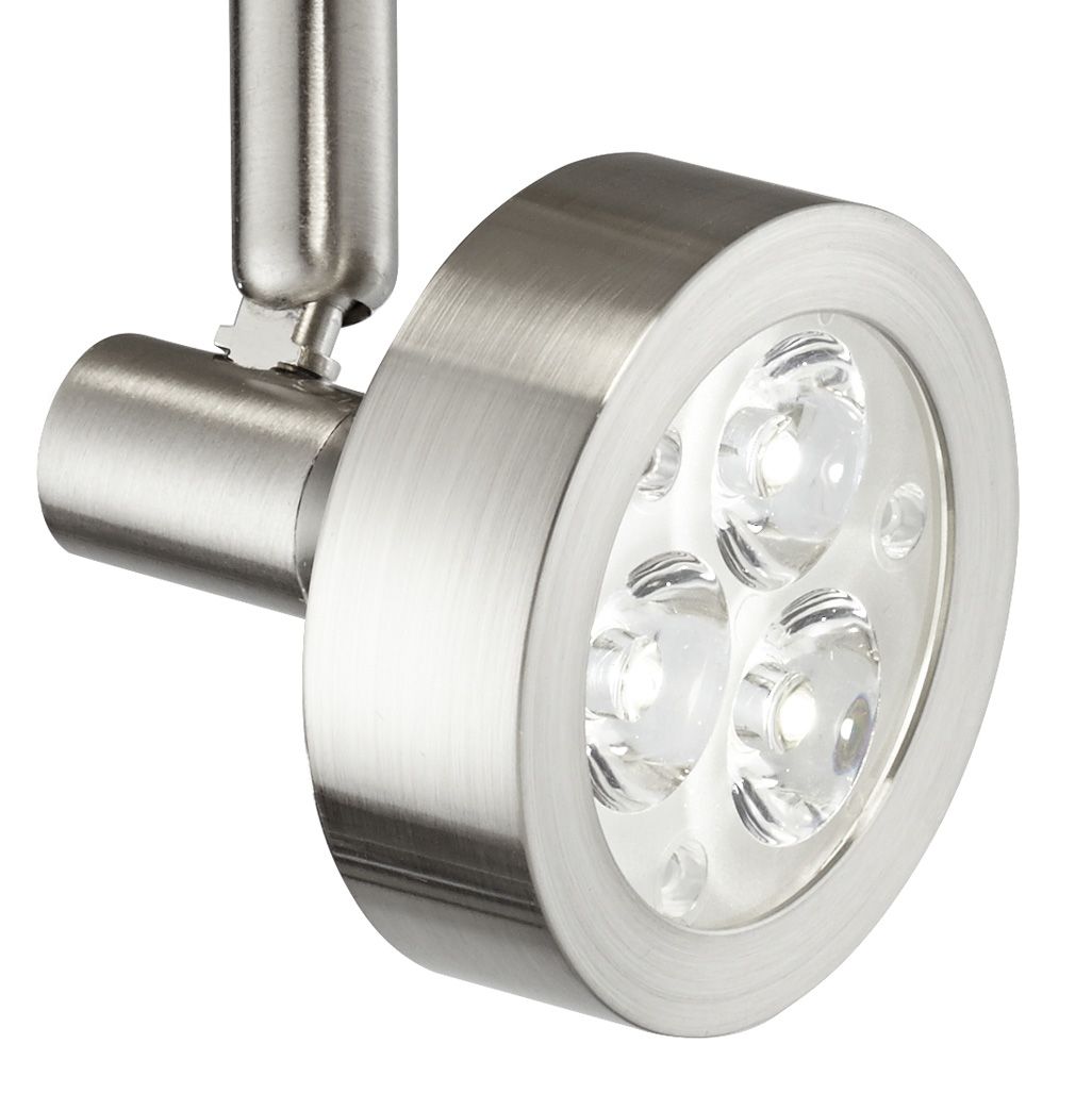 Pro Track Dimmable Tilden 1-Light Brushed Nickel LED Ceiling Light - # ...