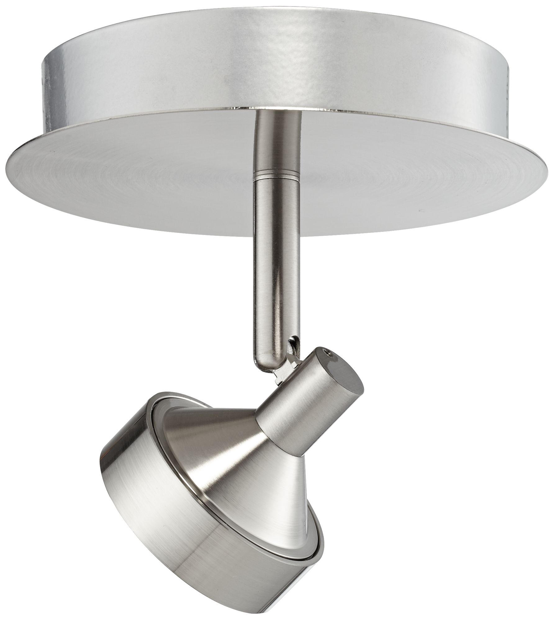 Pro Track Dimmable Tilden 1-Light Brushed Nickel LED Ceiling Light - # ...