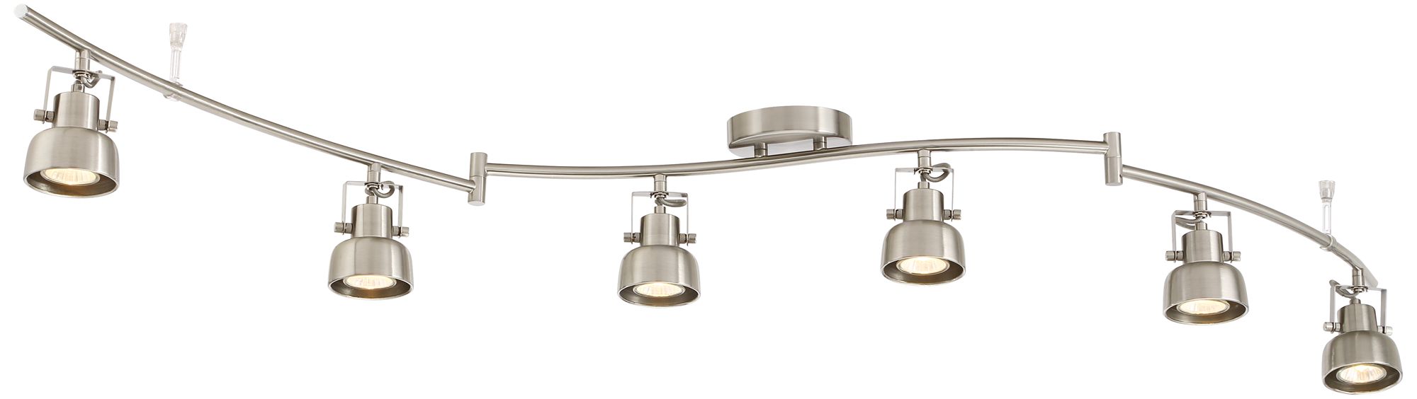 Pro Track Lenny 6-Light Swing Arm Track Fixture - #9J418 | Lamps Plus