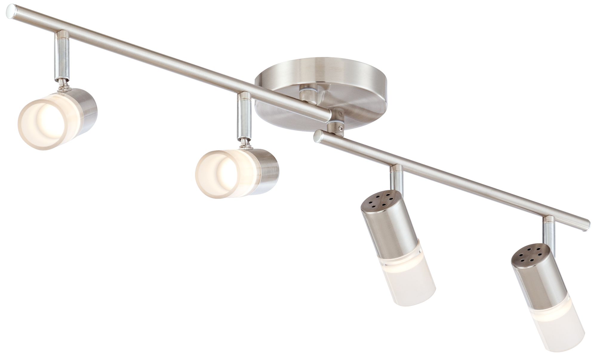 Pro Track Renee 4-Light Satin Nickel LED Track Style Light Fixture ...