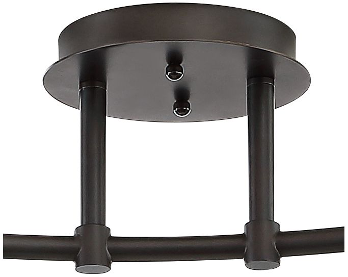 Pro Track Rhodes 62" Wide 6-Light Bronze Hood LED Track Fixture ...