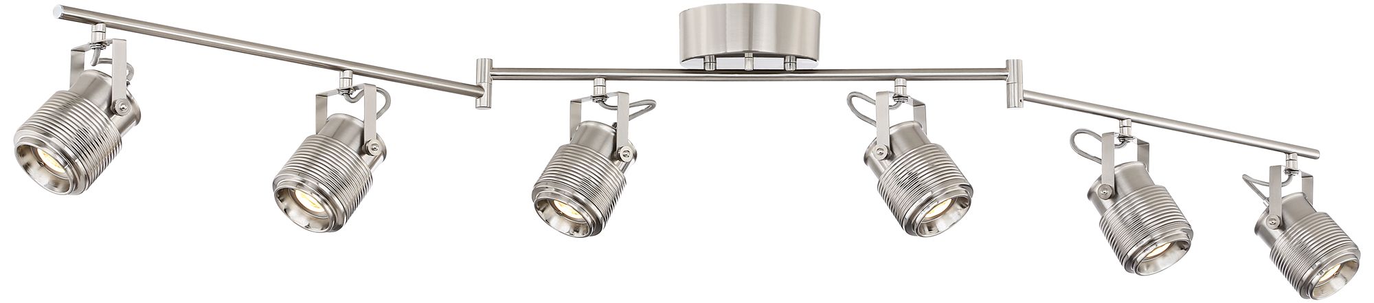 Pro Track Ripple 6-Light Satin Nickel LED Track Kit Light - #14A79 ...