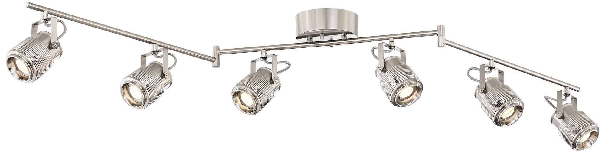 Pro Track Ripple 6-Light Satin Nickel LED Track Kit Light - #14A79 ...