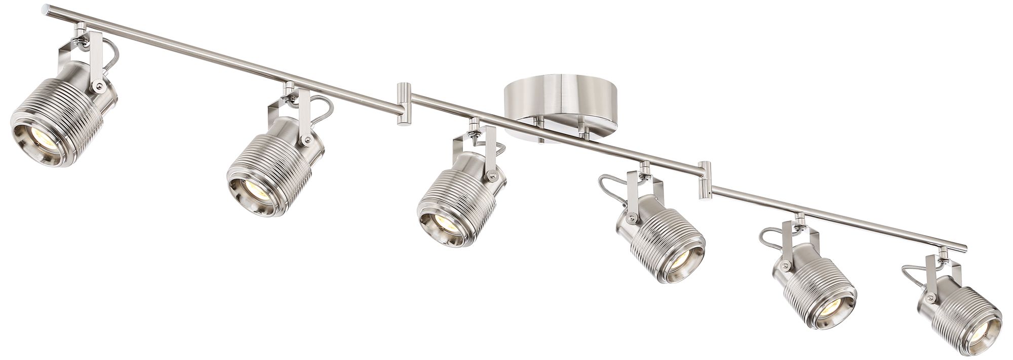 Pro Track Ripple 6-Light Satin Nickel LED Track Kit Light - #14A79 ...