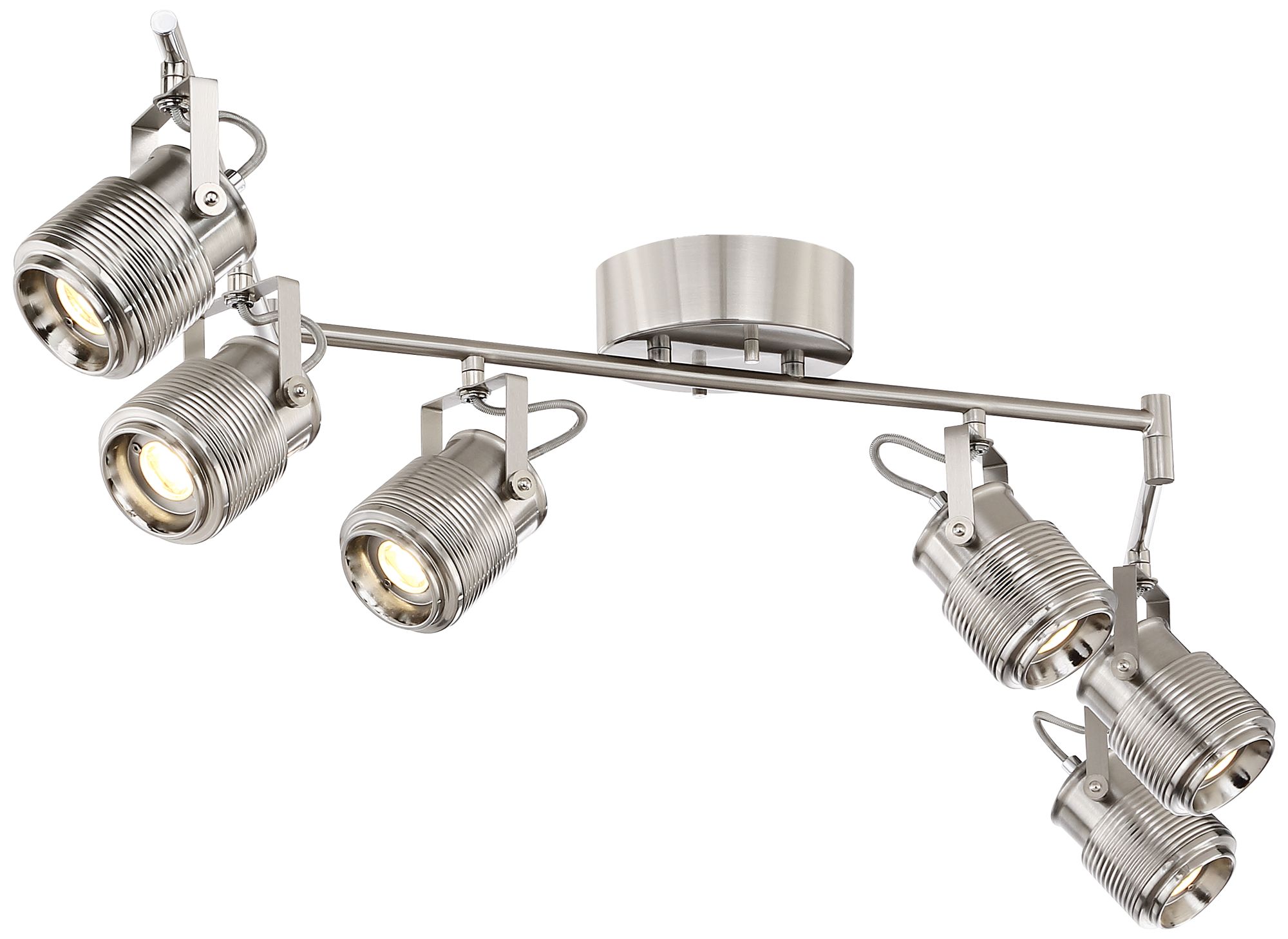 Pro Track Ripple 6-Light Satin Nickel LED Track Kit Light - #14A79 ...