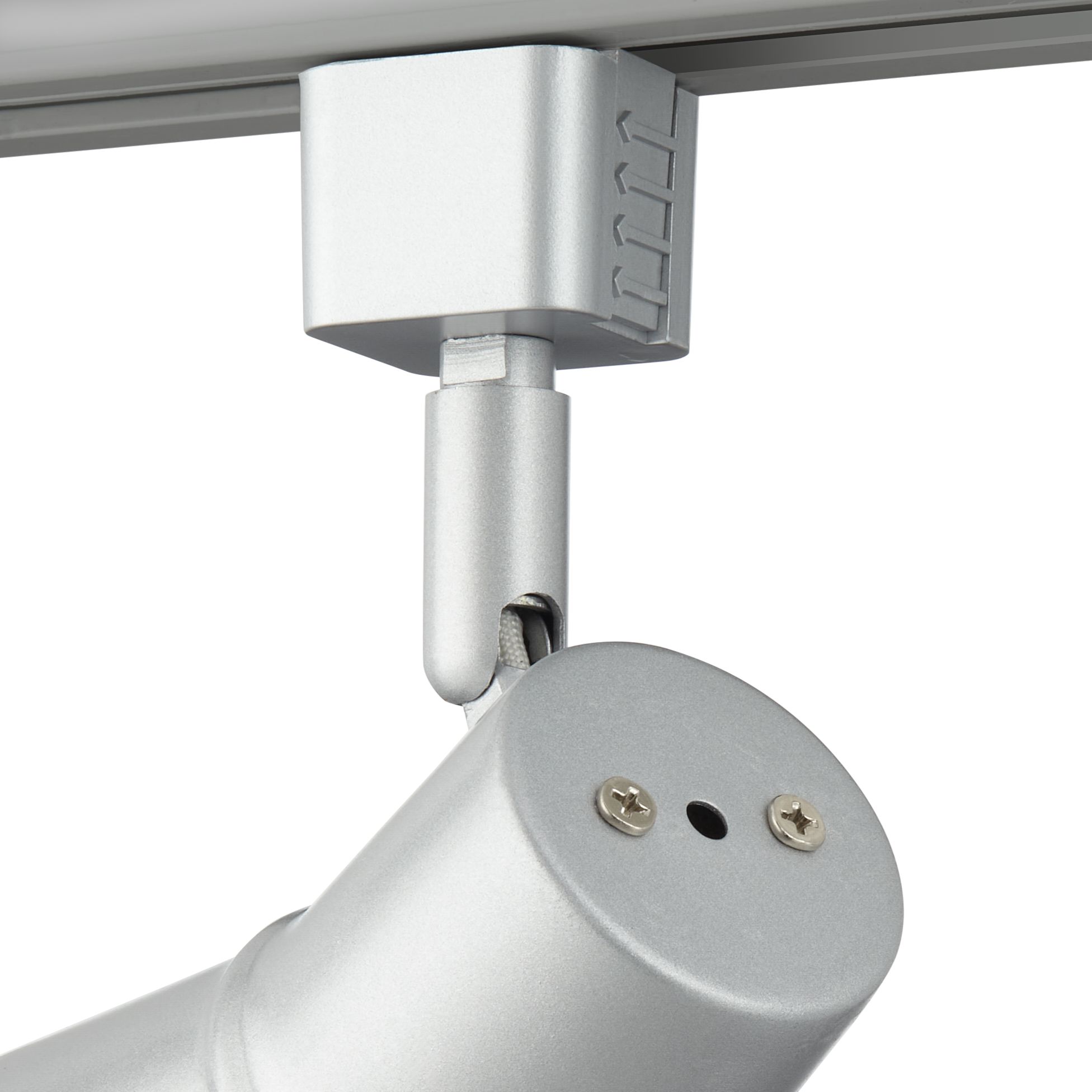 Pro Track Satin Nickel PAR20 Track Head - #94M70 | Lamps Plus