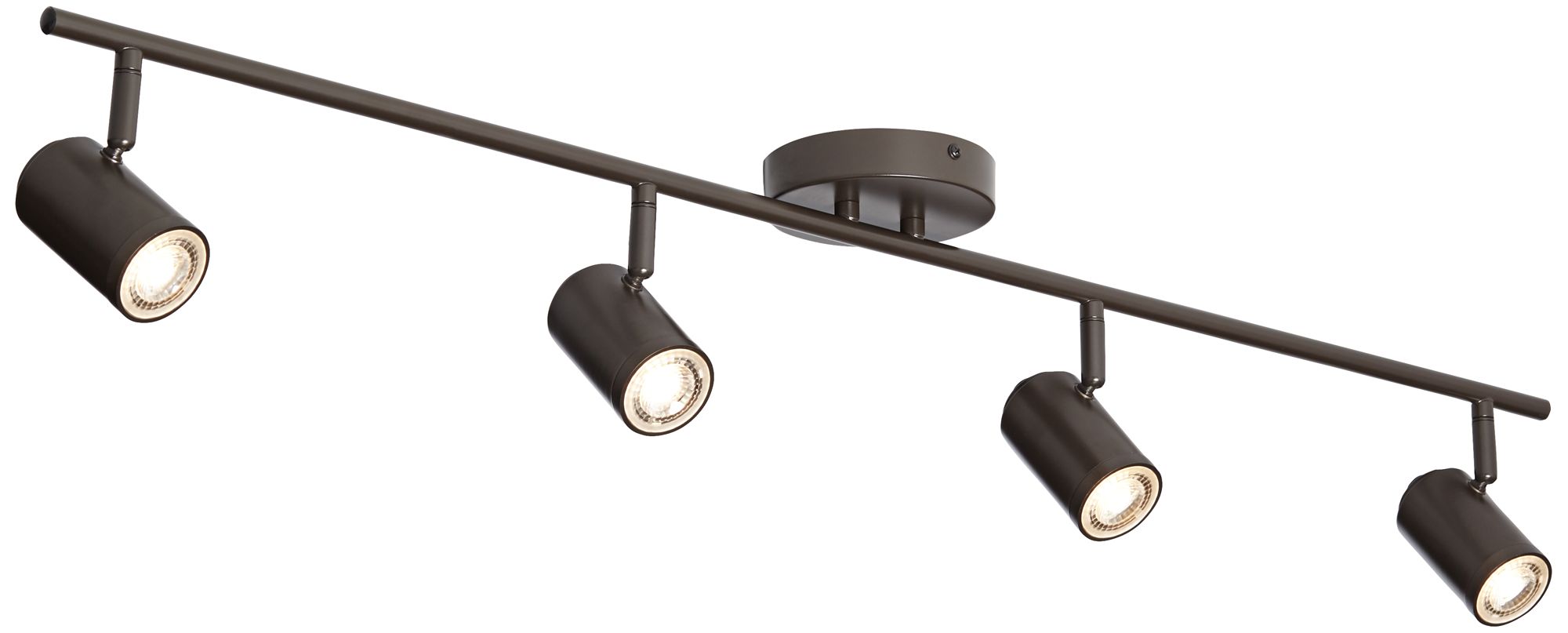 Pro Track Vester 4-Light Bronze 8.5 Watt GU10 LED Track Fixture ...
