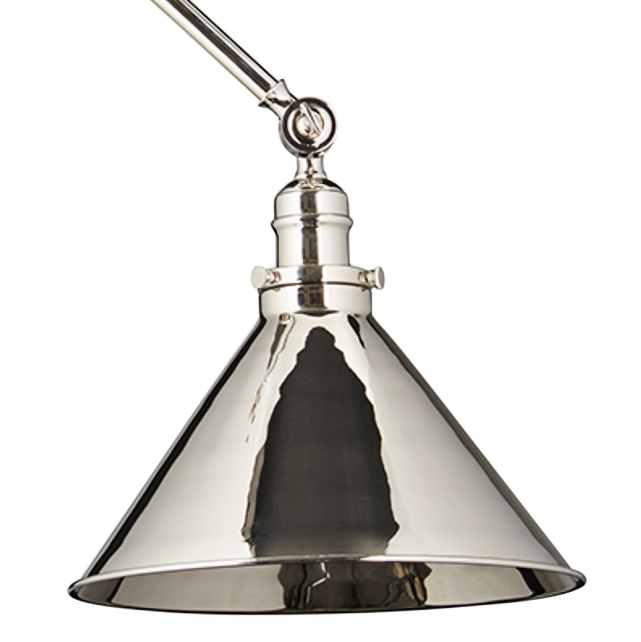 Provence 11 3/4" Polished Nickel Adjustable Arm Modern Mini Pendant ...