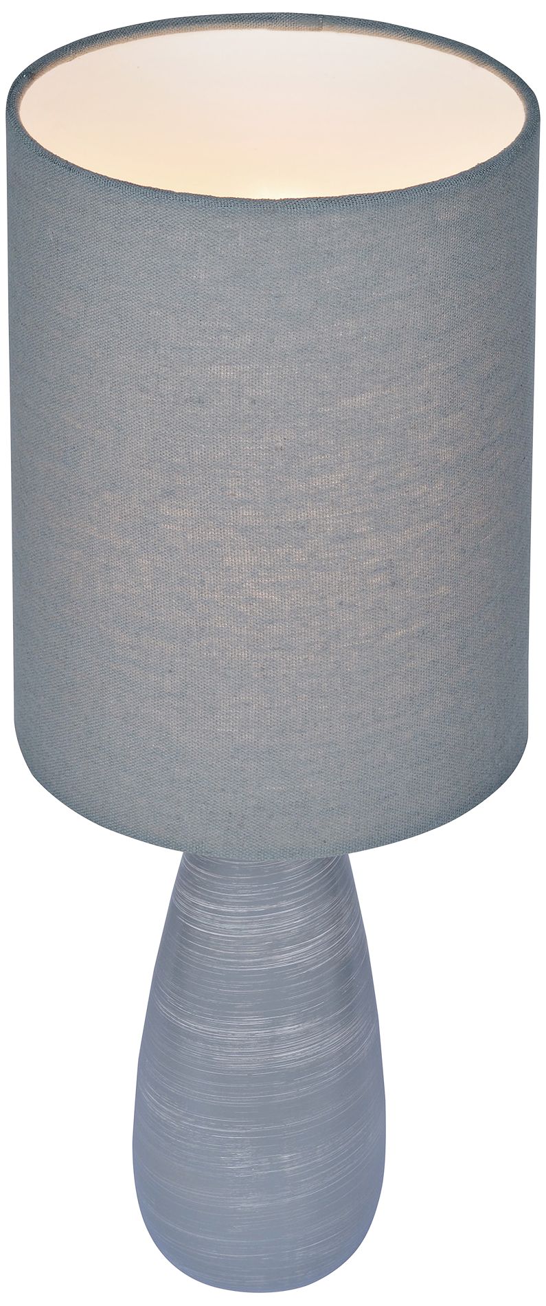 Quatro 26 1/4" High Gray Modern Table Lamp with Gray Shade - #12F38 ...