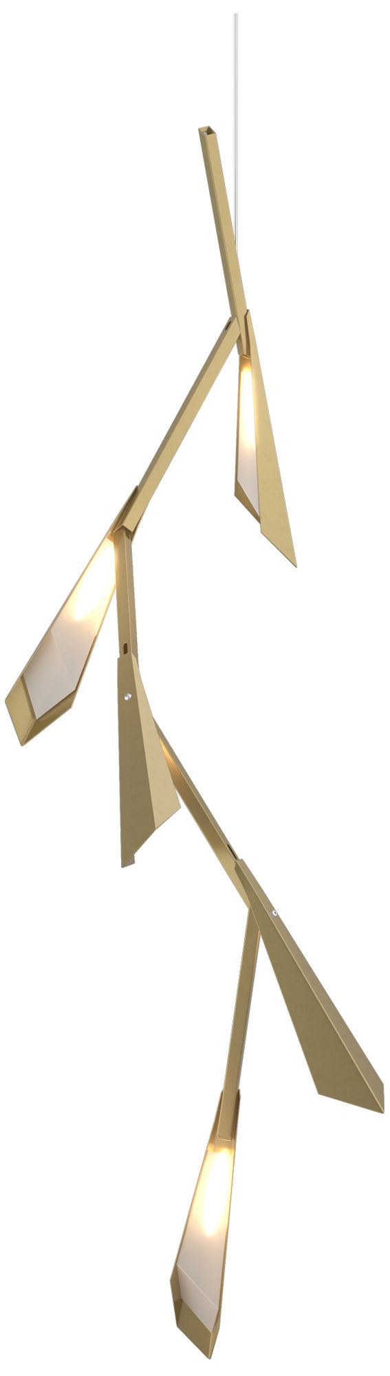Quill 16" Wide Modern Brass Standard LED Pendant - #758T8 | Lamps Plus