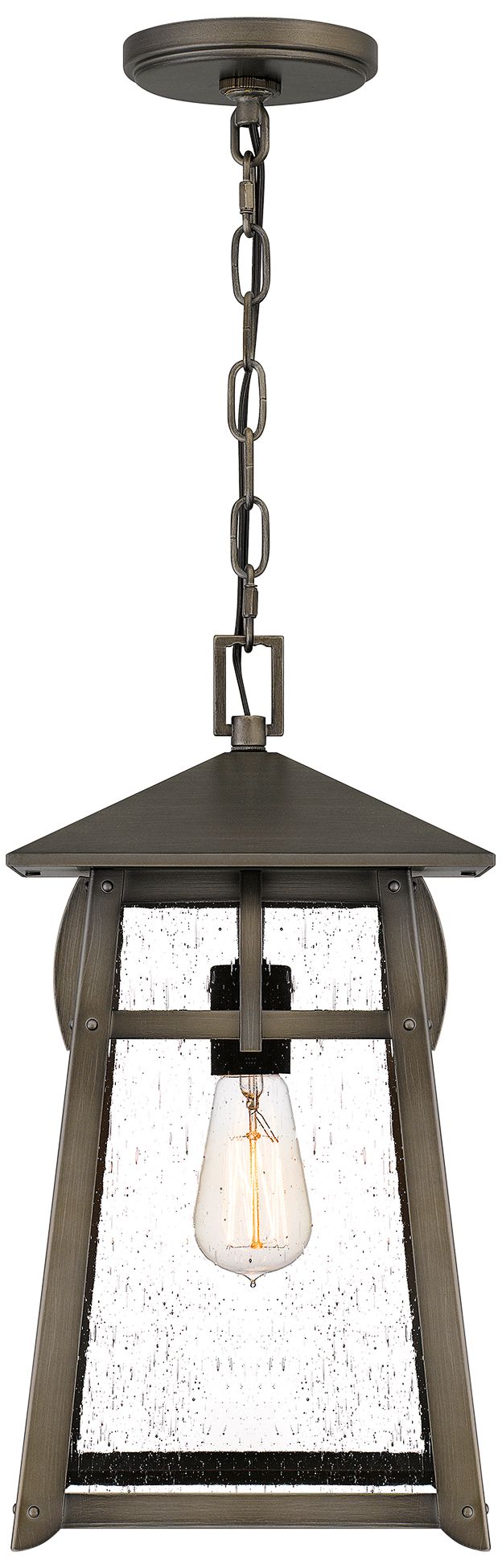 Quoizel Merle 17" High Burnished Bronze Outdoor Mini-Pendant Light ...