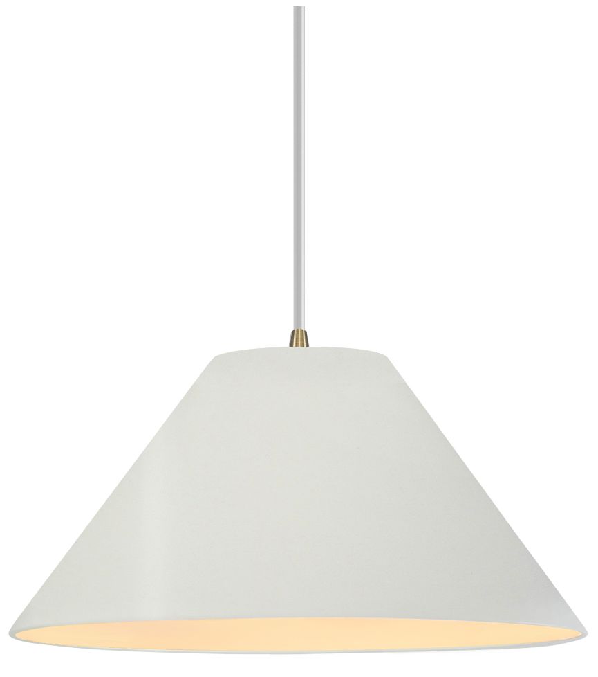 Radiance Avola 11"W Matte White, Polished Chrome LED Pendant - #6568Y ...