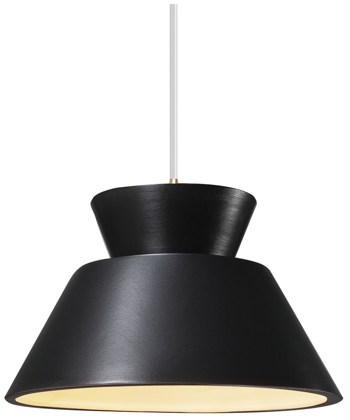 Radiance - Trapezoid 1-Light Pendant - LED - Carbon - Matte Black ...