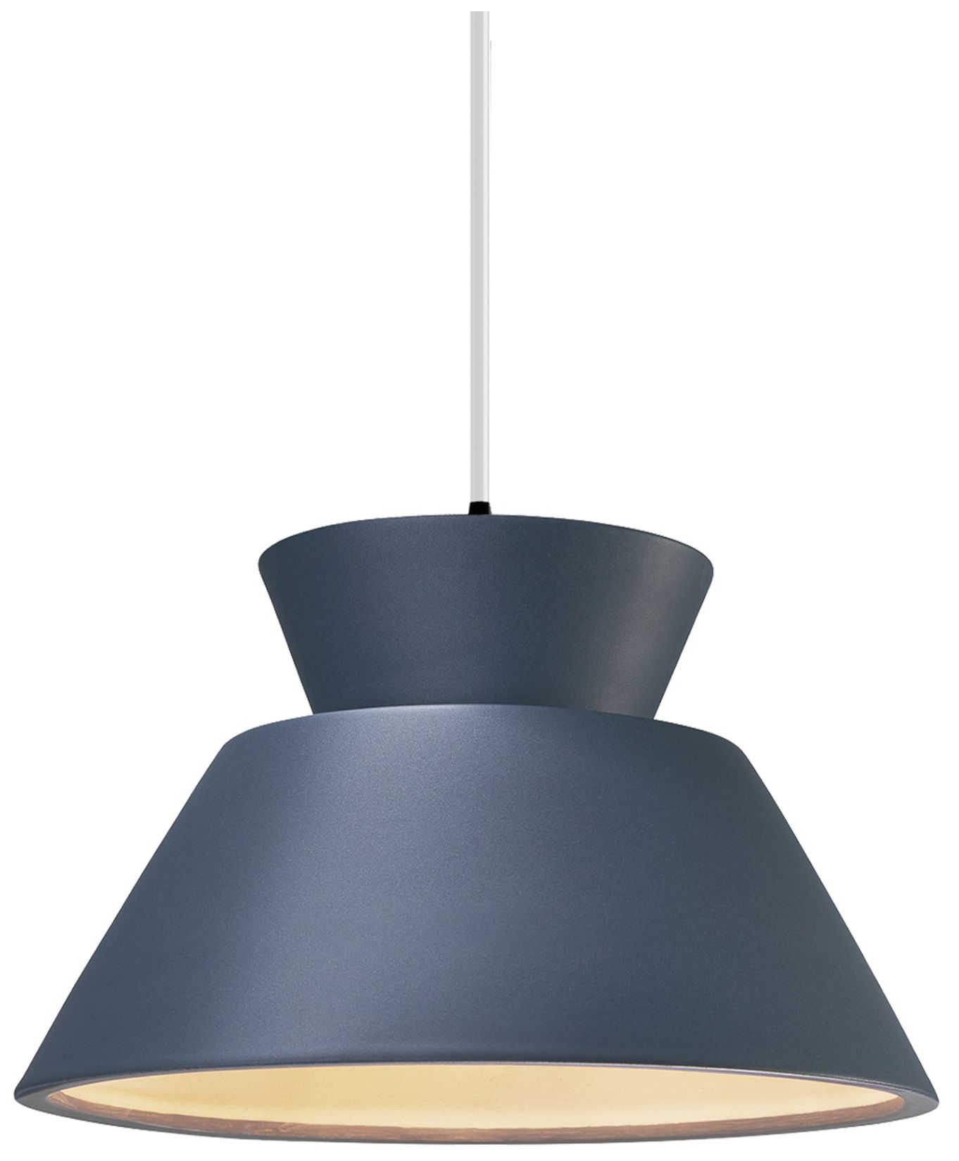 Radiance - Trapezoid 1-Light Pendant - LED - Midnight Sky - Matte Black ...