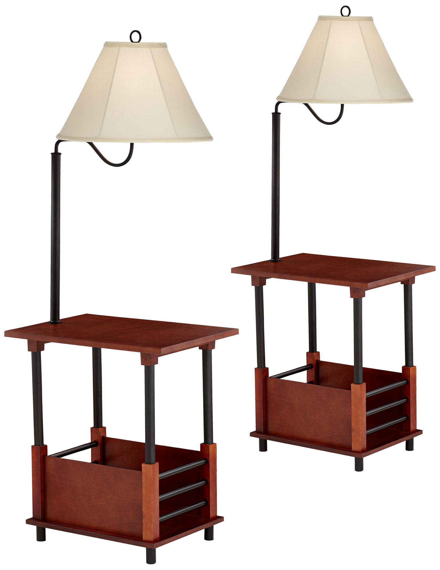 Regency Hill Marville 55 Mission End Table Floor Lamps Set of 2 92V88 Lamps Plus