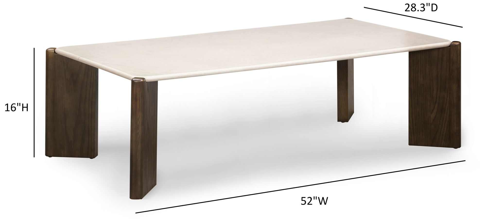 Restis Beige Quartz Rectangular Coffee Table - #5381W | Lamps Plus