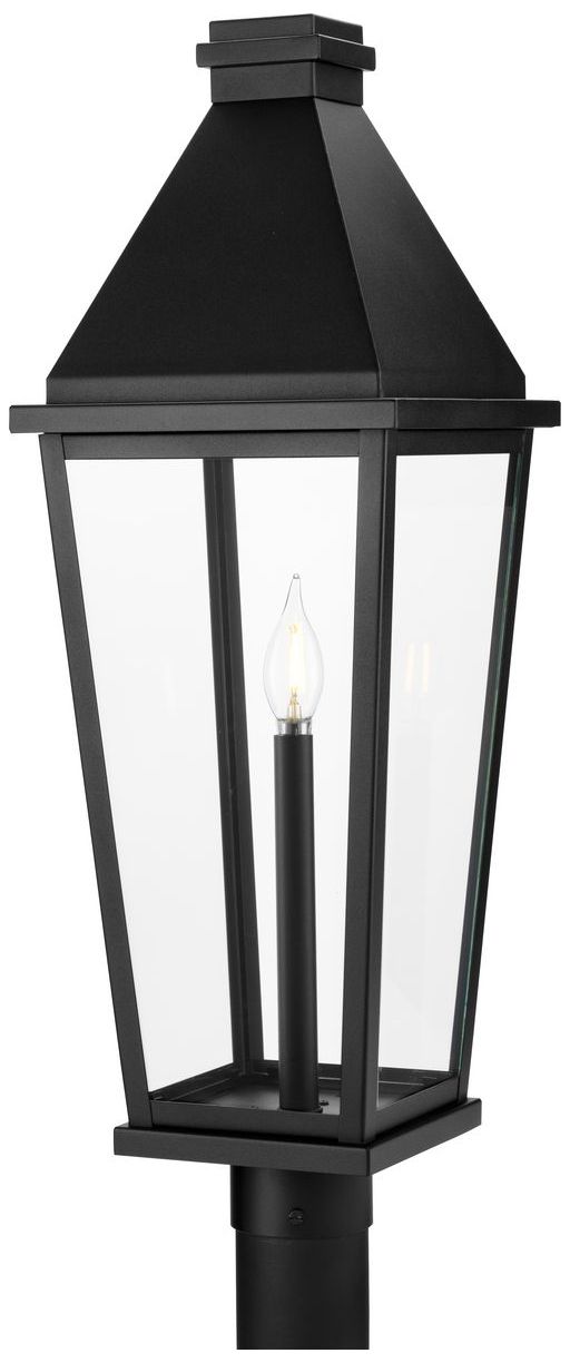 Richmond Hill Collection One-Light Clear Glass Outdoor Post Light - # ...